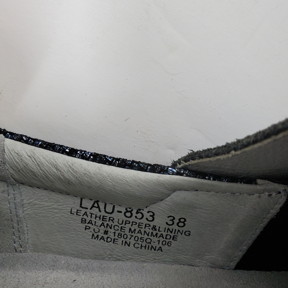 Alegria Lauryn Blue Metallic Leather Comfort Shoes - Gem